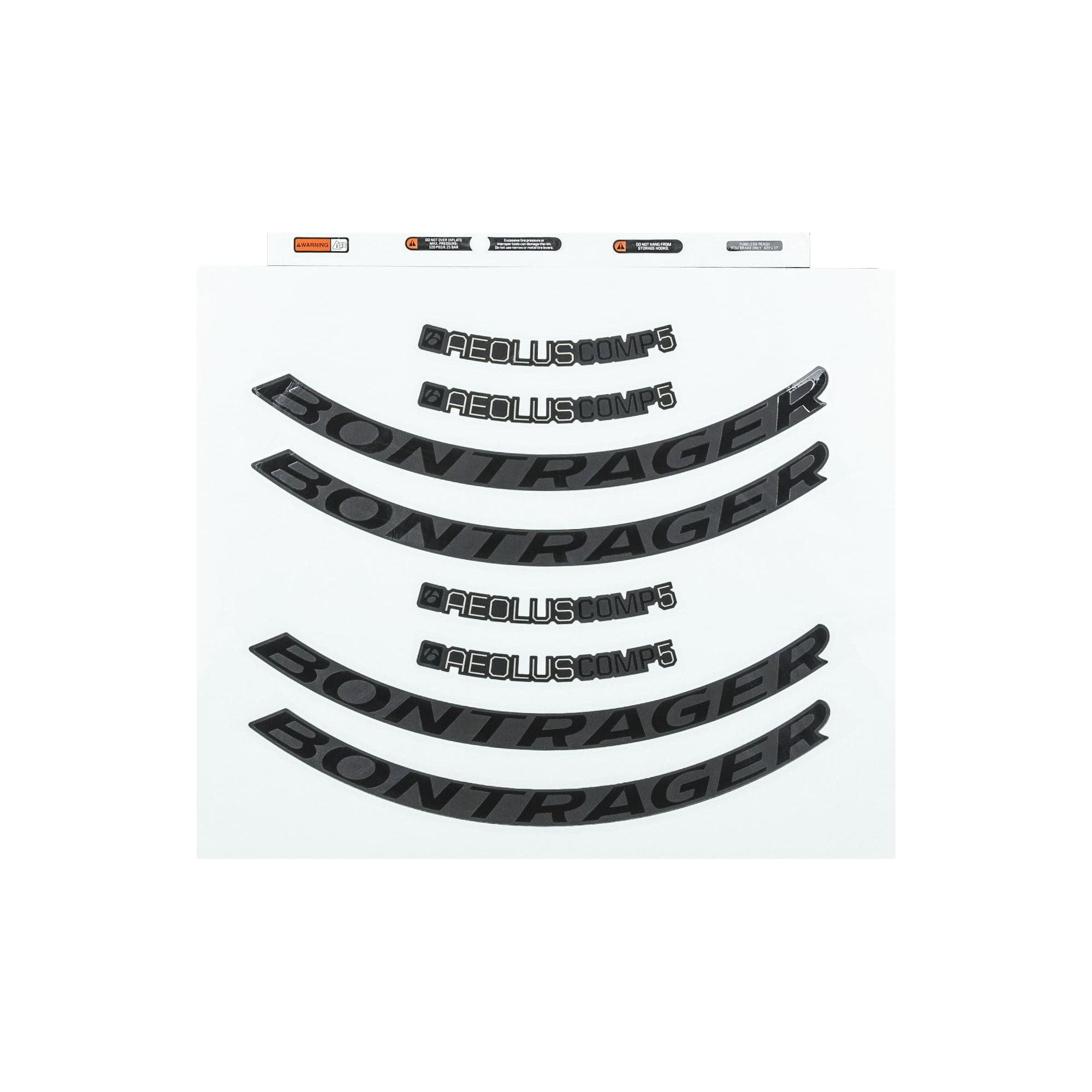 BONTRAGER AEOLUS COMP RIM DECAL SETS - Fife Cycle Centre