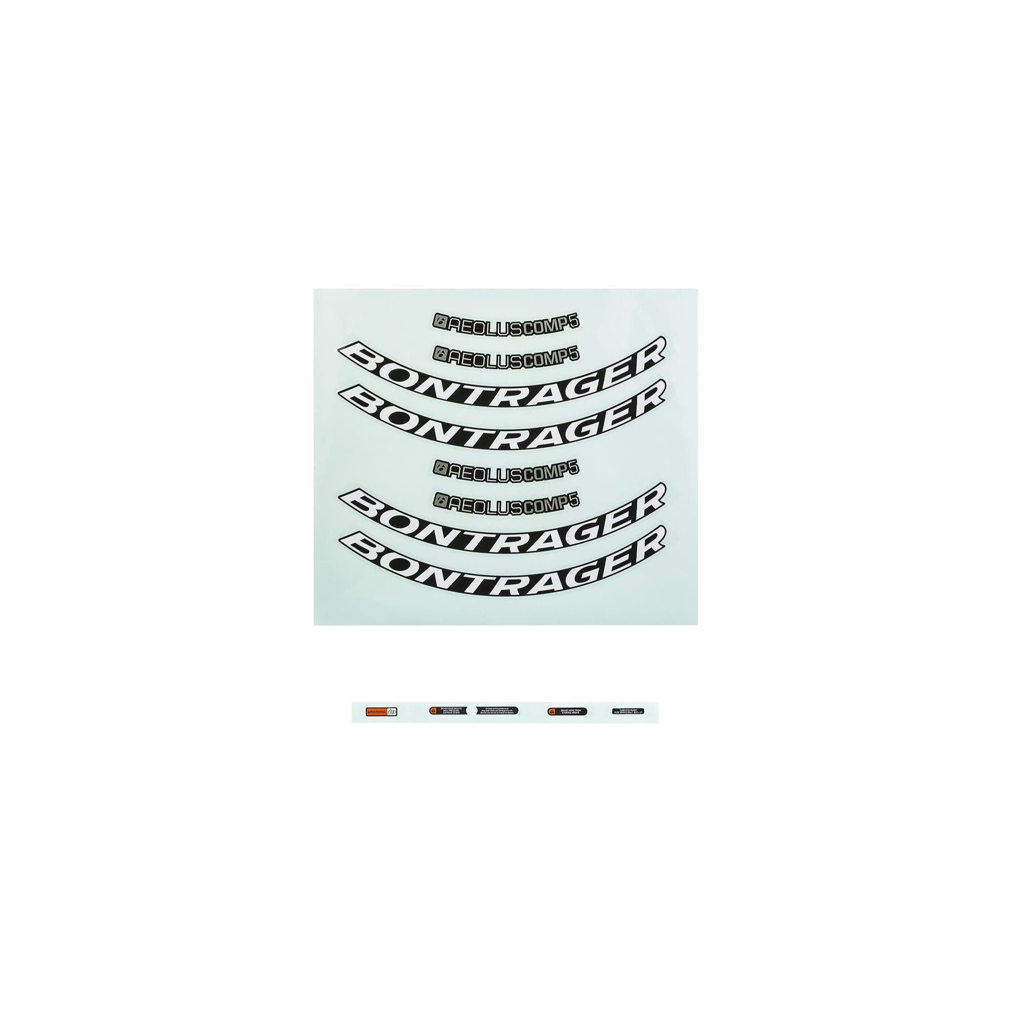 BONTRAGER AEOLUS COMP DISC RIM DECAL SETS - Fife Cycle Centre